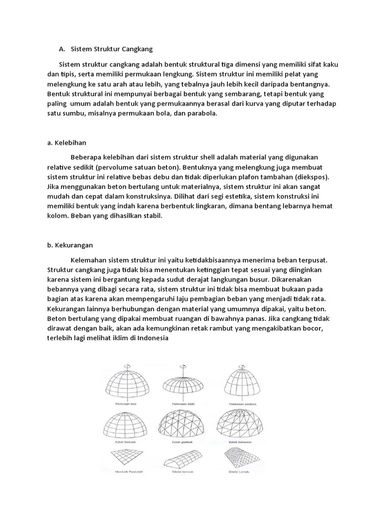Sistem Struktur Cangkang Dan Bidang Lipat | PDF