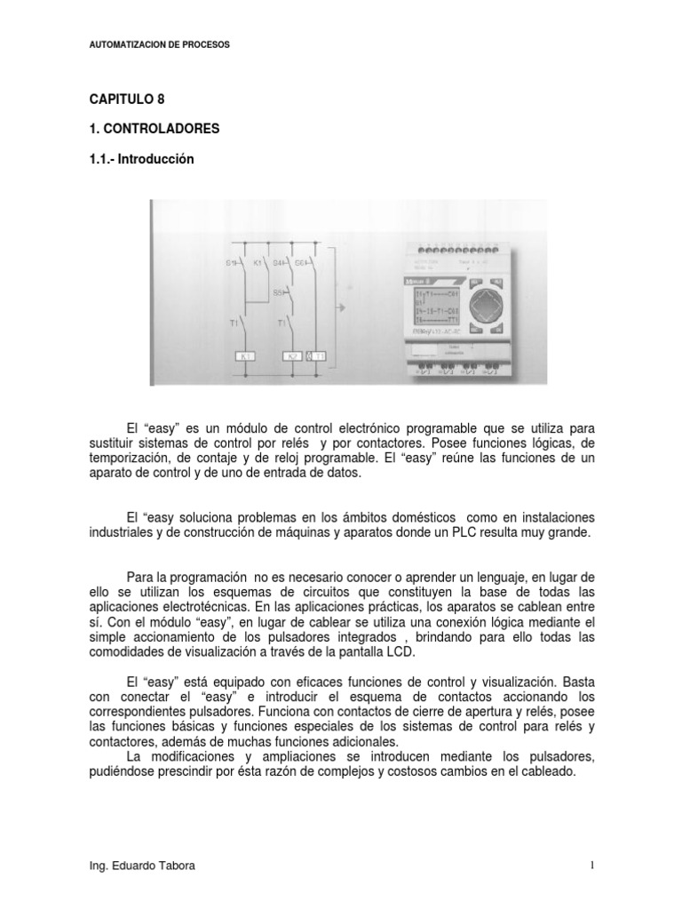Capitulo 8 | PDF | Relé | Controlador lógico programable