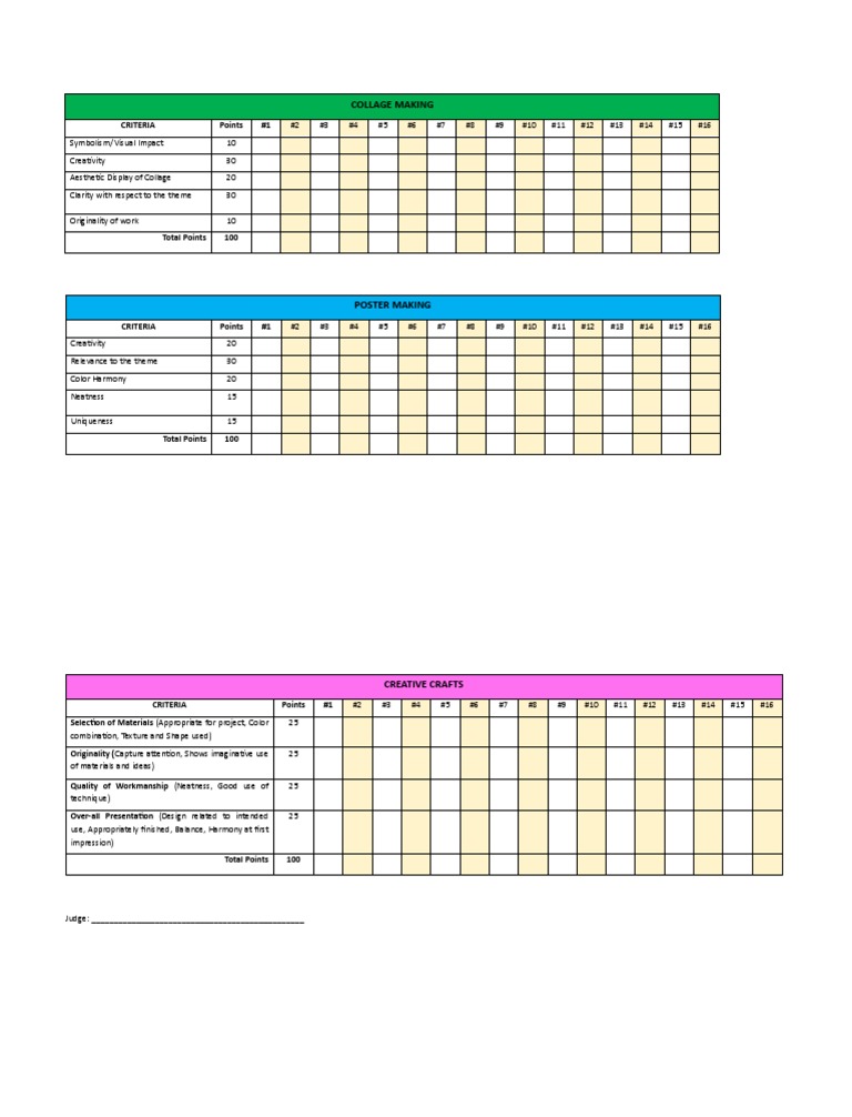 Collage Making: Criteria Points #1 | PDF | Aesthetics | Paintings