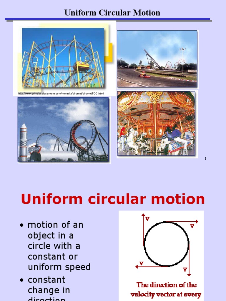 Understanding Uniform Circular Motion | PDF | Acceleration | Rates