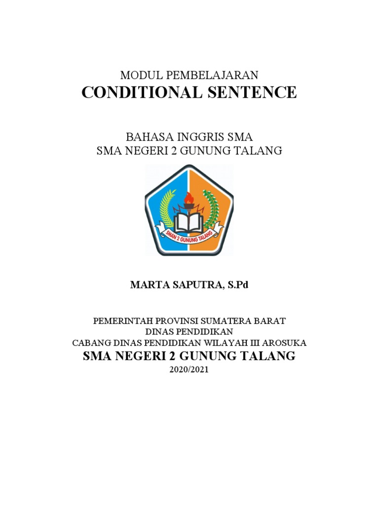 Modul Pembelajaran Conditonal Sentence | PDF