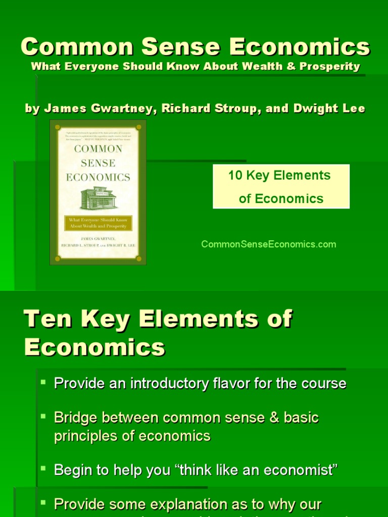 10 Key Elements of Economics | PDF | Business