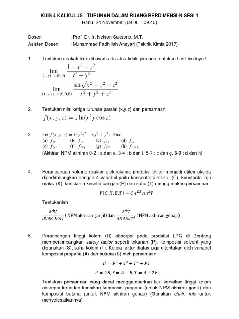 Tugas Kalkulus | PDF | Metode & Bahan Ajar | Teknologi & Rekayasa