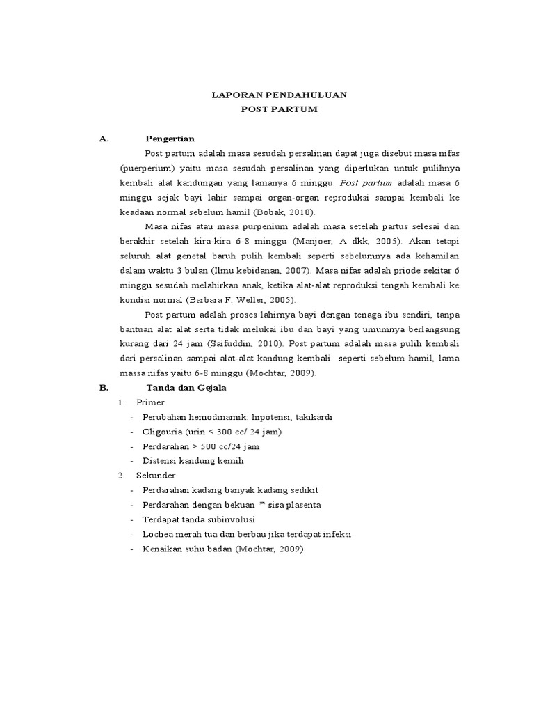 LP Post Partum | PDF