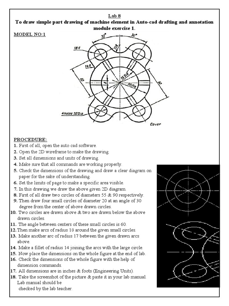 Cad Lab 09 | PDF | Circle | Computer Aided Design
