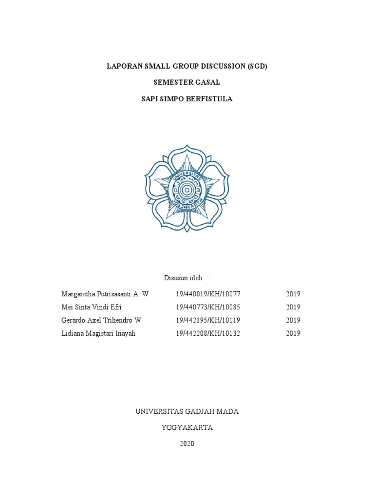 SGD Sapi Simpo Berfistula Kelompok 2 | PDF