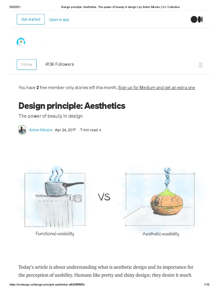 Design Principle - Aesthetics. The Power of Beauty in Design - by Anton ...
