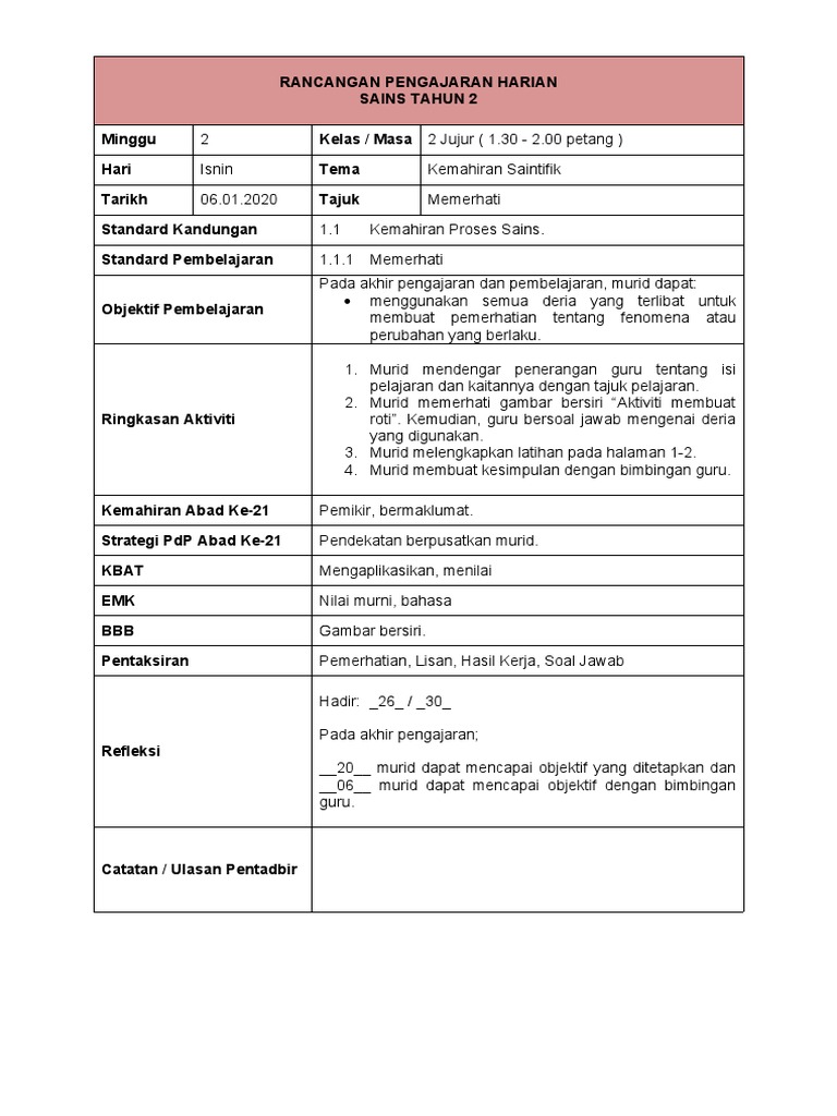 RPH 2 | PDF | Teachers | Cognition