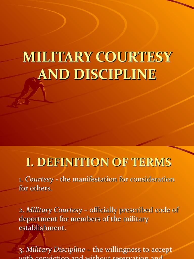 Military Courtesy and Discipline Overview | PDF | Lieutenant | Sergeant