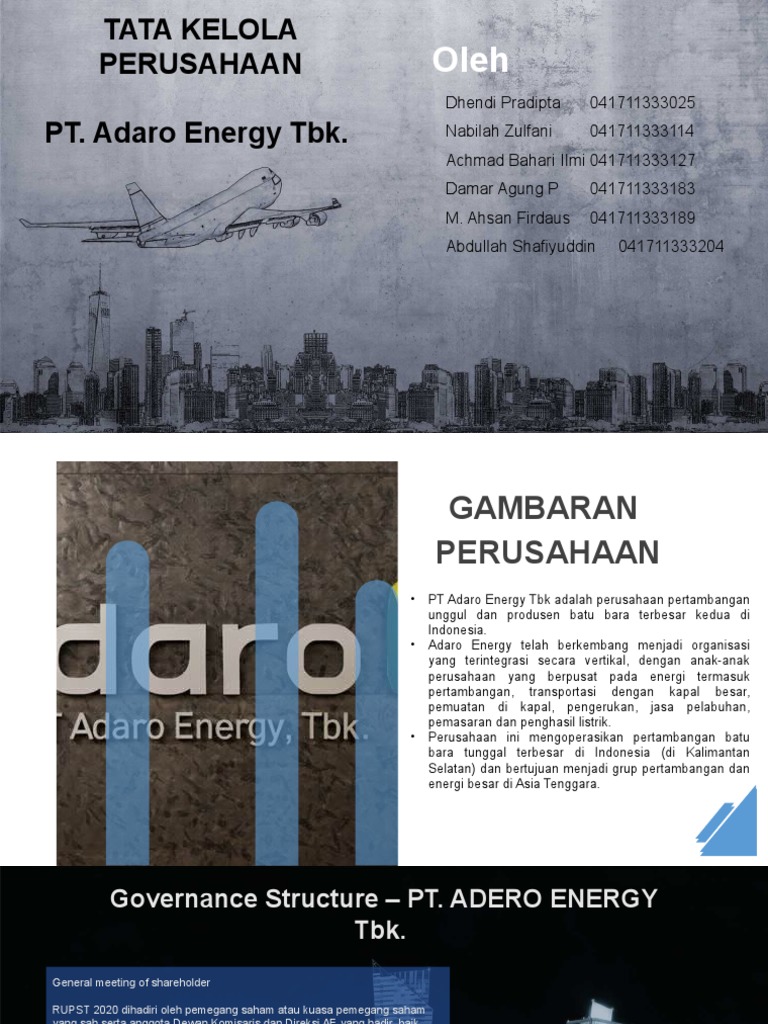 Struktur Tata Kelola PT Adaro Energy | PDF