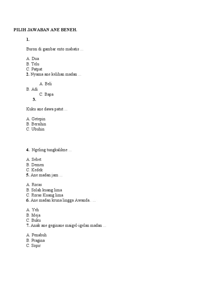 Bahasa Bali | PDF