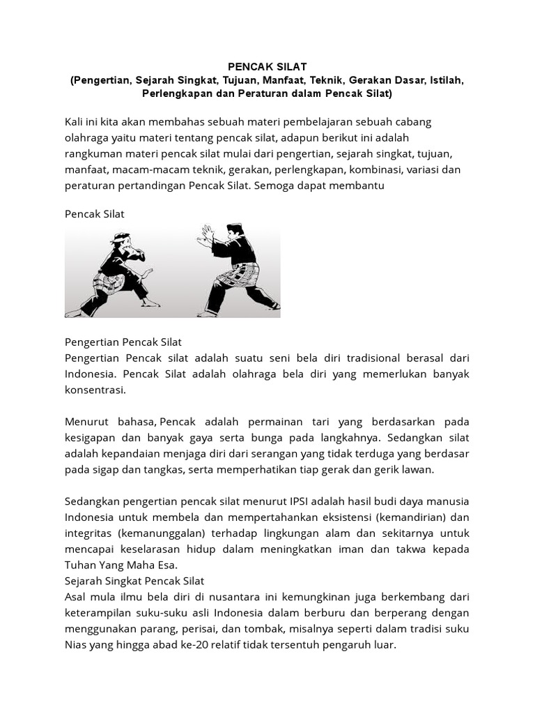 Pencak Silat | PDF