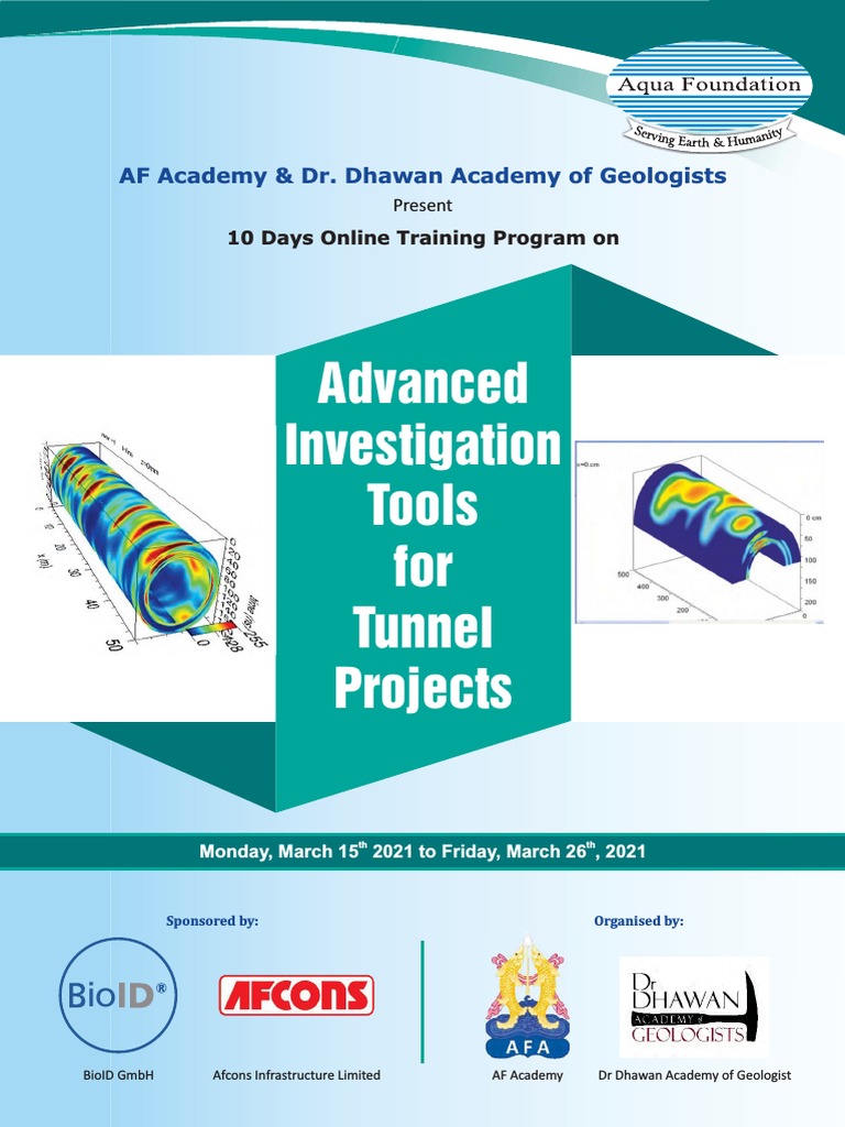 Advanced Investigation Tools For Tunnel Projects: AF Academy & Dr ...