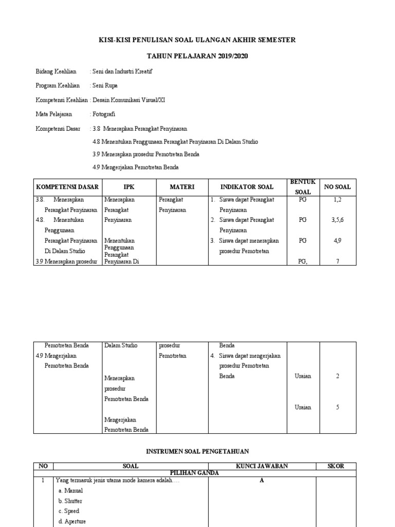 Fotografi - Xi DKV | PDF