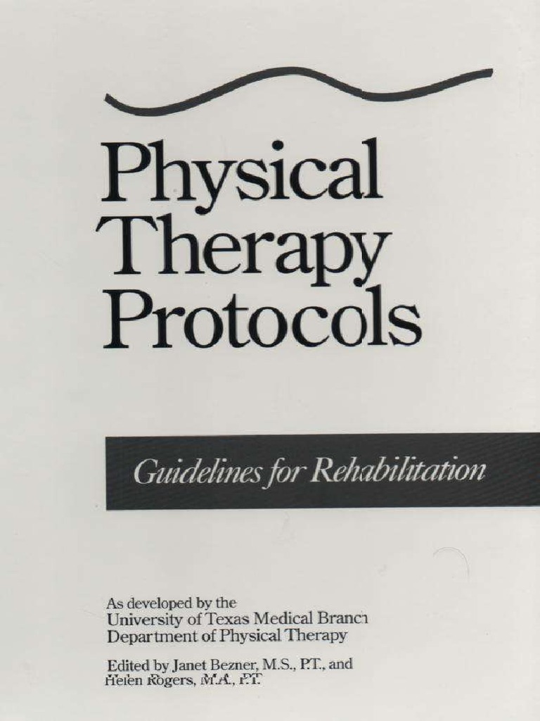 2physical Therapy Protocols | PDF | Physical Therapy | Pelvis