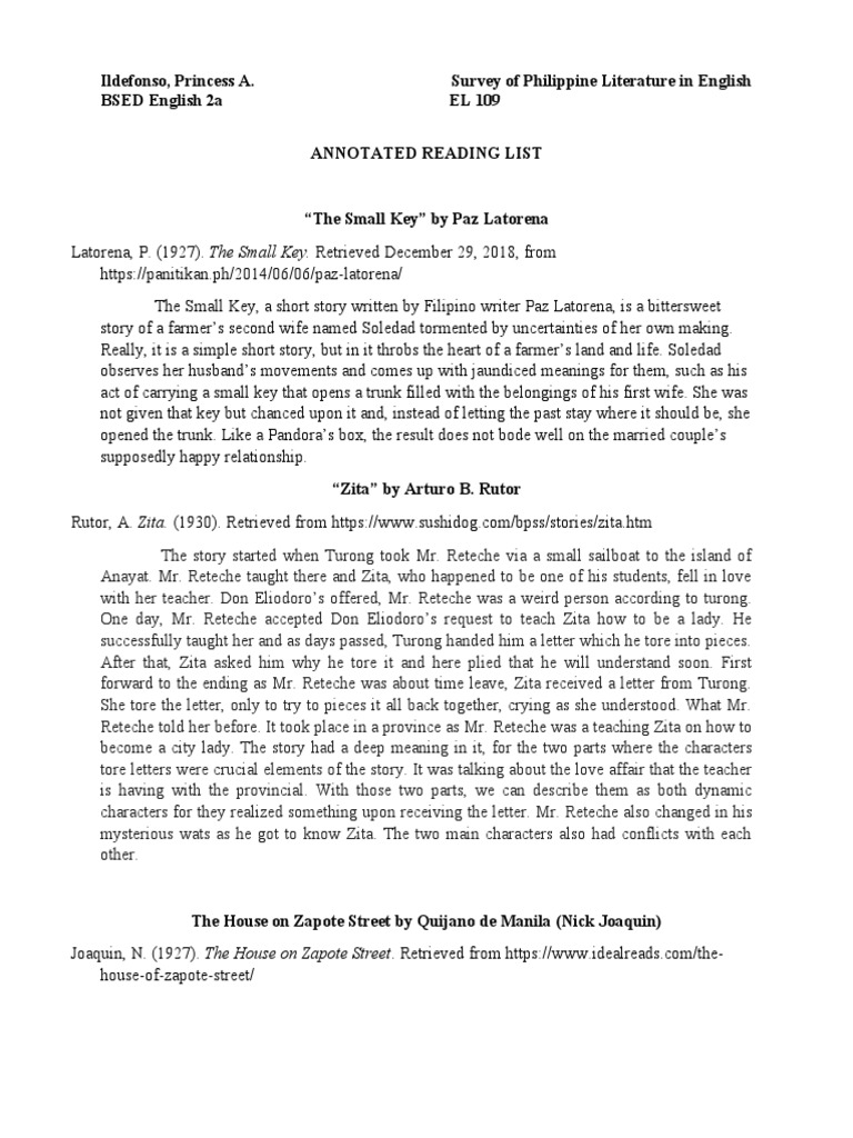 Ildefonso, Princess A. (Annotated Reading List) | PDF