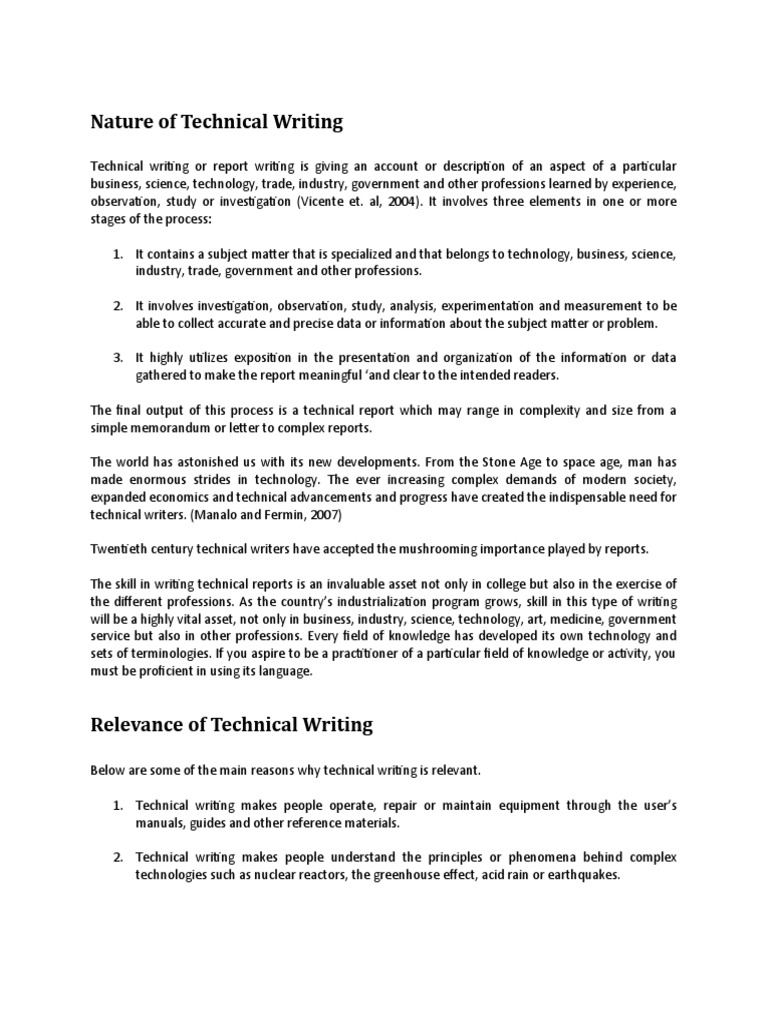 Understanding Technical Writing Essentials | PDF | Writers | Idea