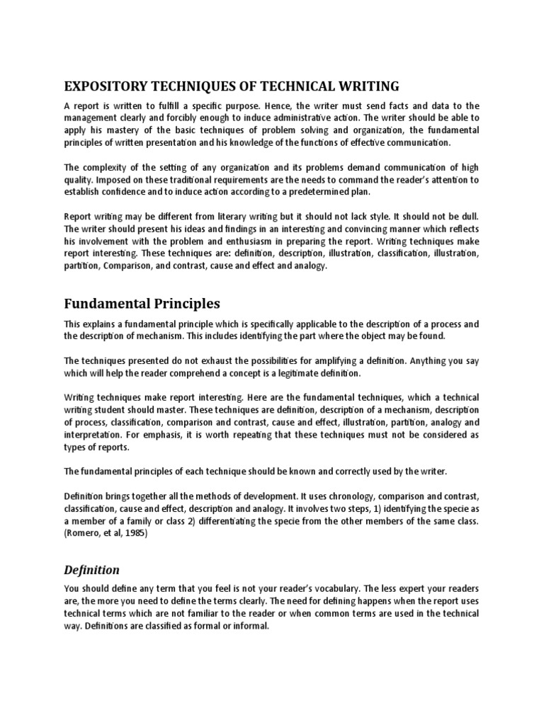 Expository Techniques in Technical Writing | PDF | Cloud | Bridge