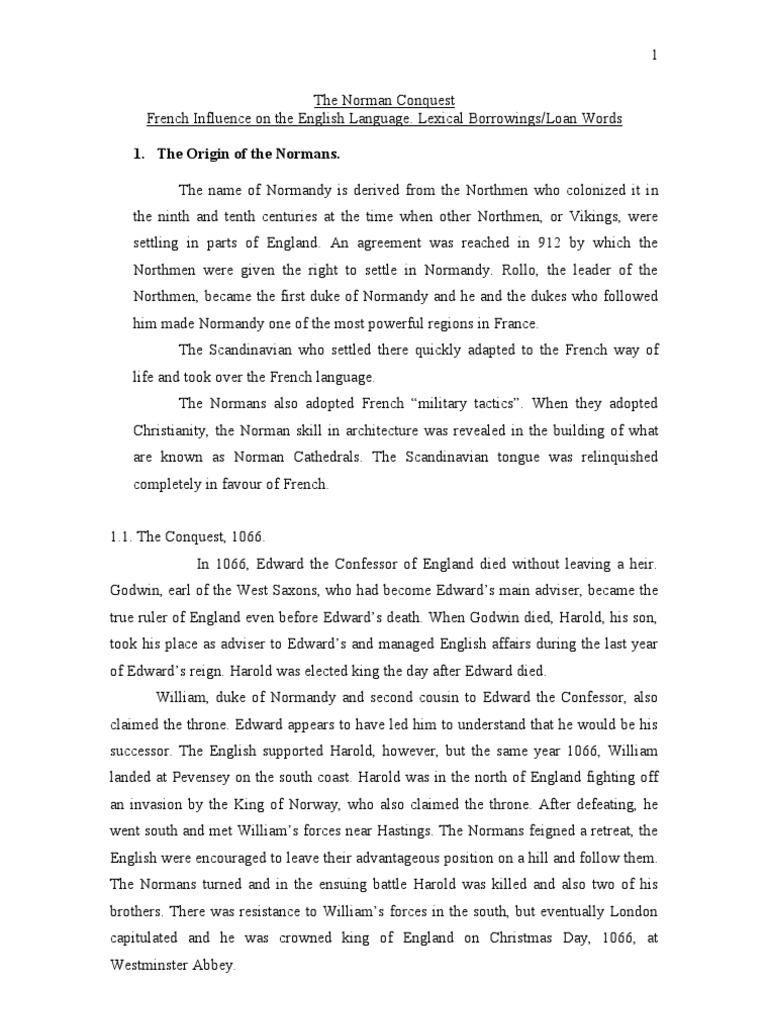 The Origin of The Normans | PDF | Normans | Normandy