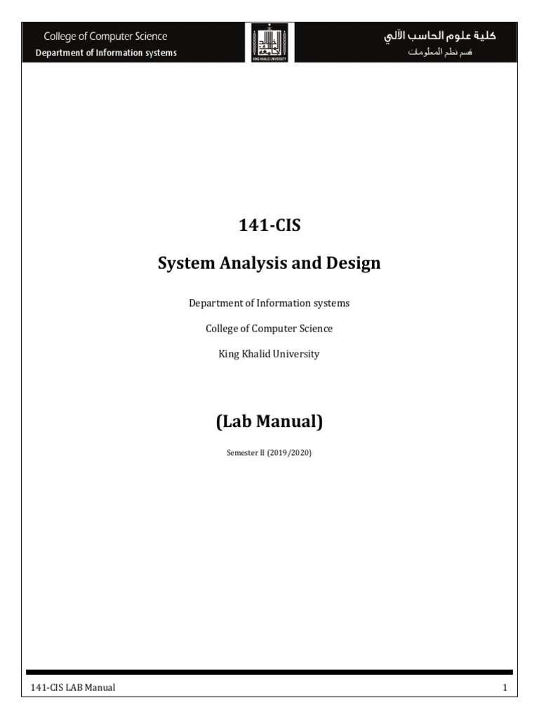 141 Cis Lab Manual V3 Pdf Use Case Unified Modeling Language