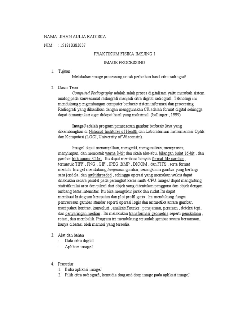 Optimalisasi Citra Radiografi dengan ImageJ | PDF | Sains & Matematika | Komputer