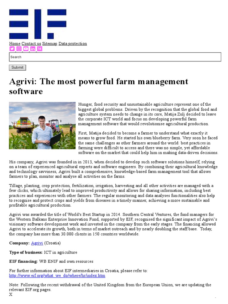 Agrivi - The Most Powerful Farm Management Software | PDF | Agriculture ...