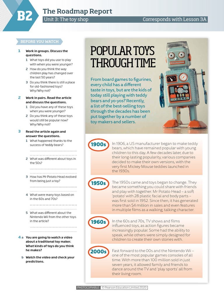 Popular Toys Through Time: Roadmap Video The Roadmap Report | PDF ...