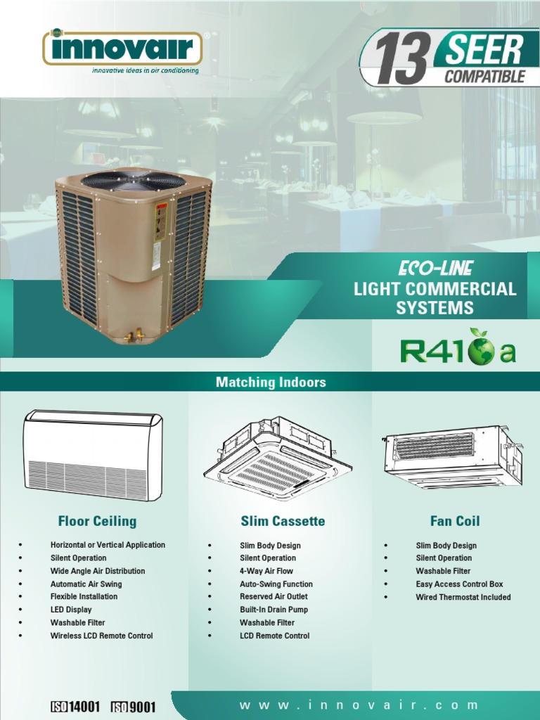 Innovair Condensador R410a Eco-Line Light Commercial Systems 1PH ...