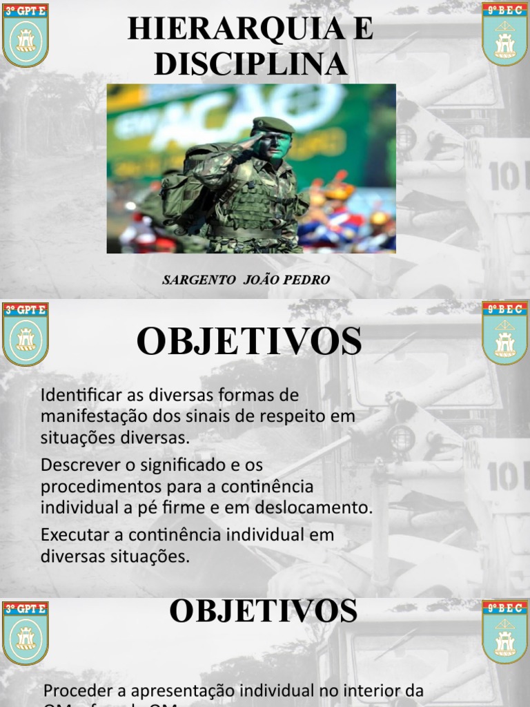 Hierarquia e Disciplina | PDF | Conflito armado Hierarquia e Disciplina | PDF | Conflito armado