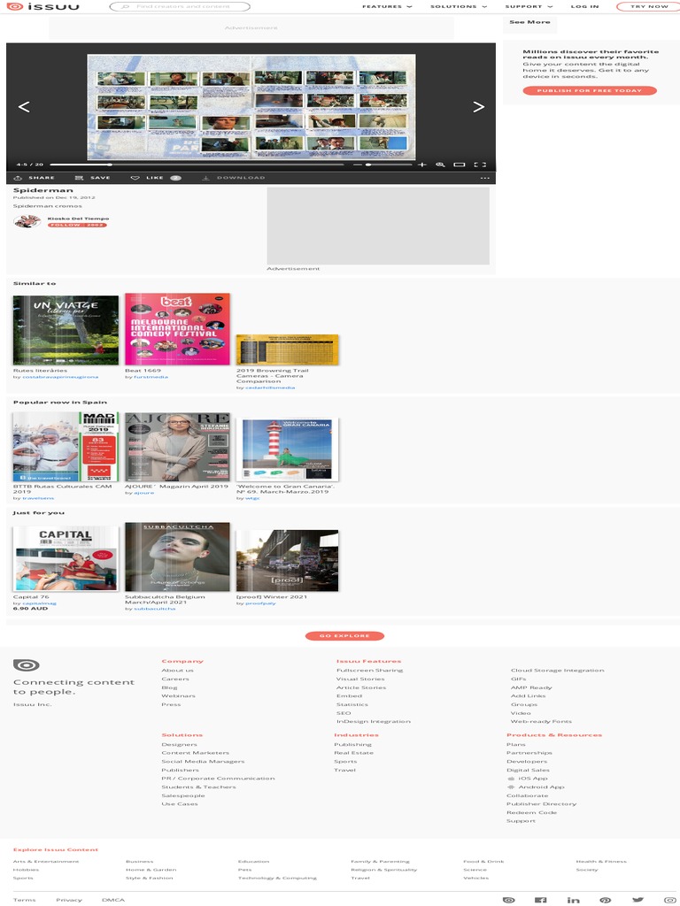 Spiderman by Kiosko Del Tiempo - Issuu | Download Free PDF | Publishing ...