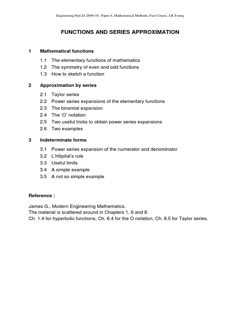 1a Maths Functions | PDF | Function (Mathematics) | Calculus