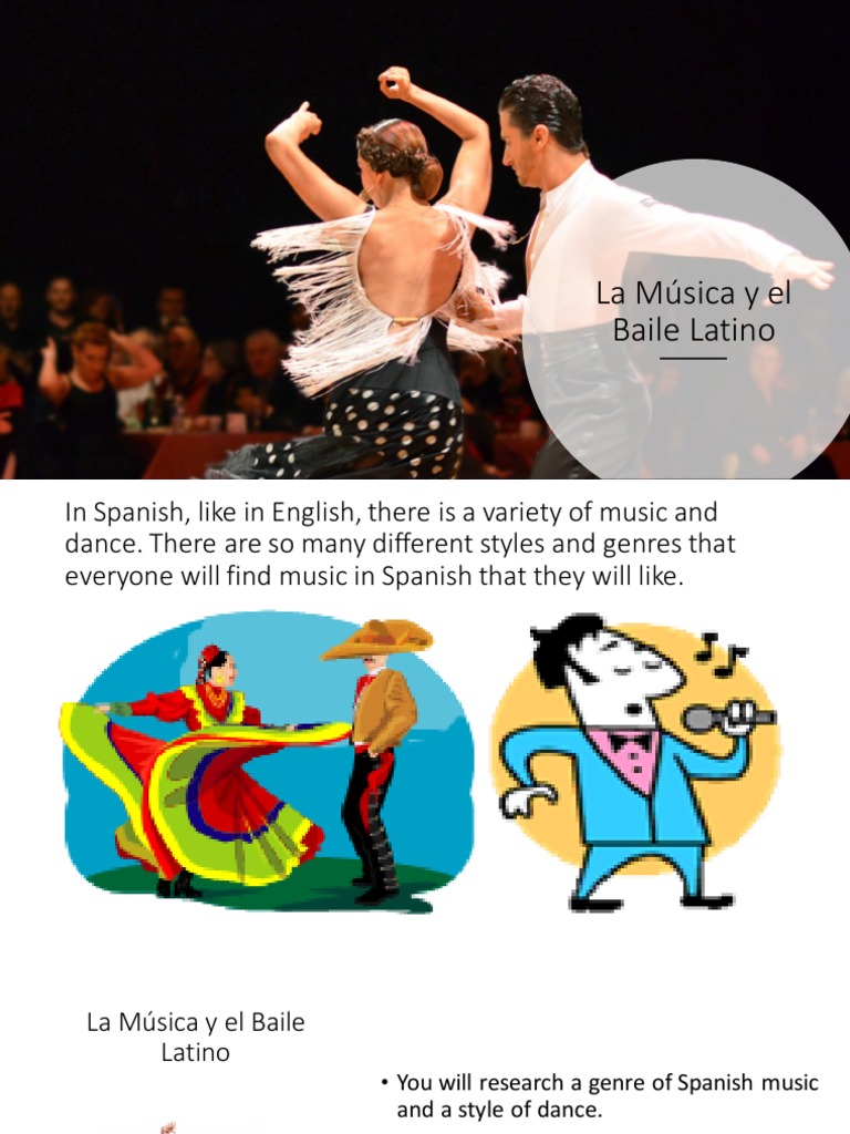 Musica y Baile Latino Proyecto | PDF