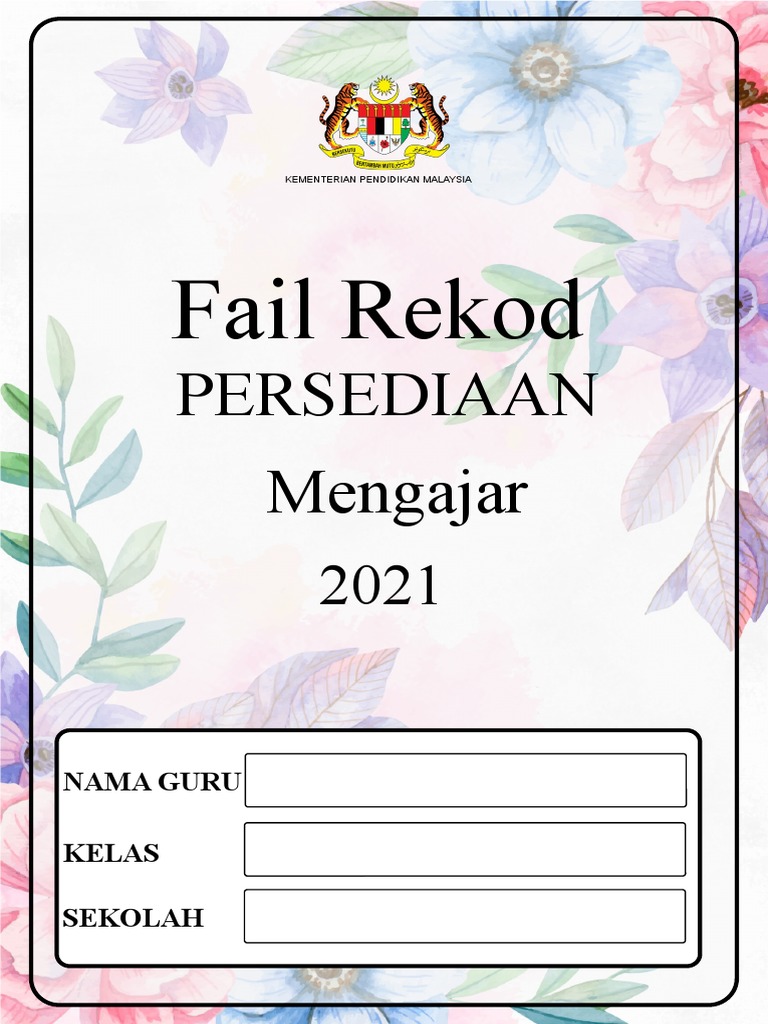 Fail Rekod Persediaan Mengajar (Guru Perempuan Version) Editable | PDF