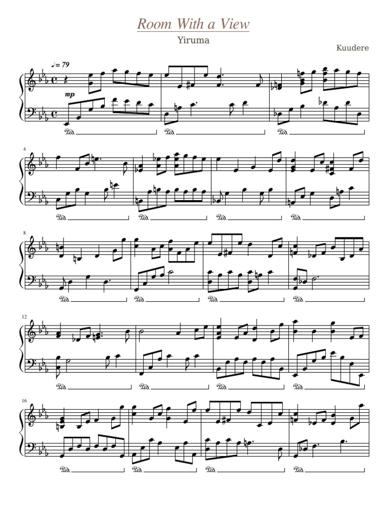 Yiruma - Room With A View | PDF