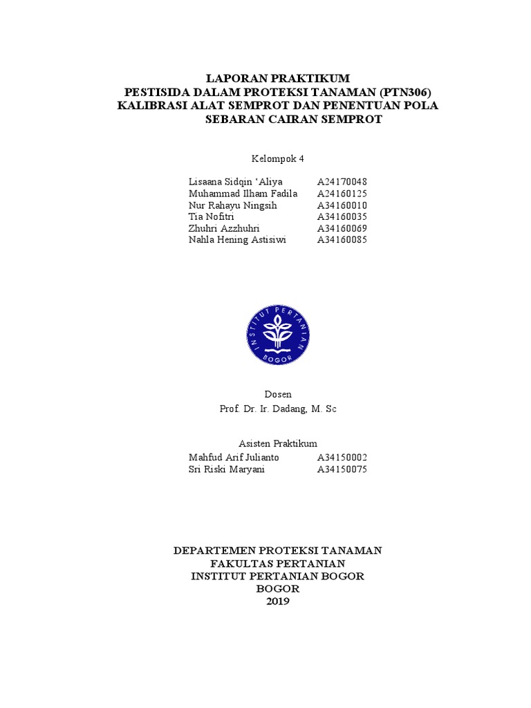 Laporan 6 Kaliberasi Alat Semprot | PDF