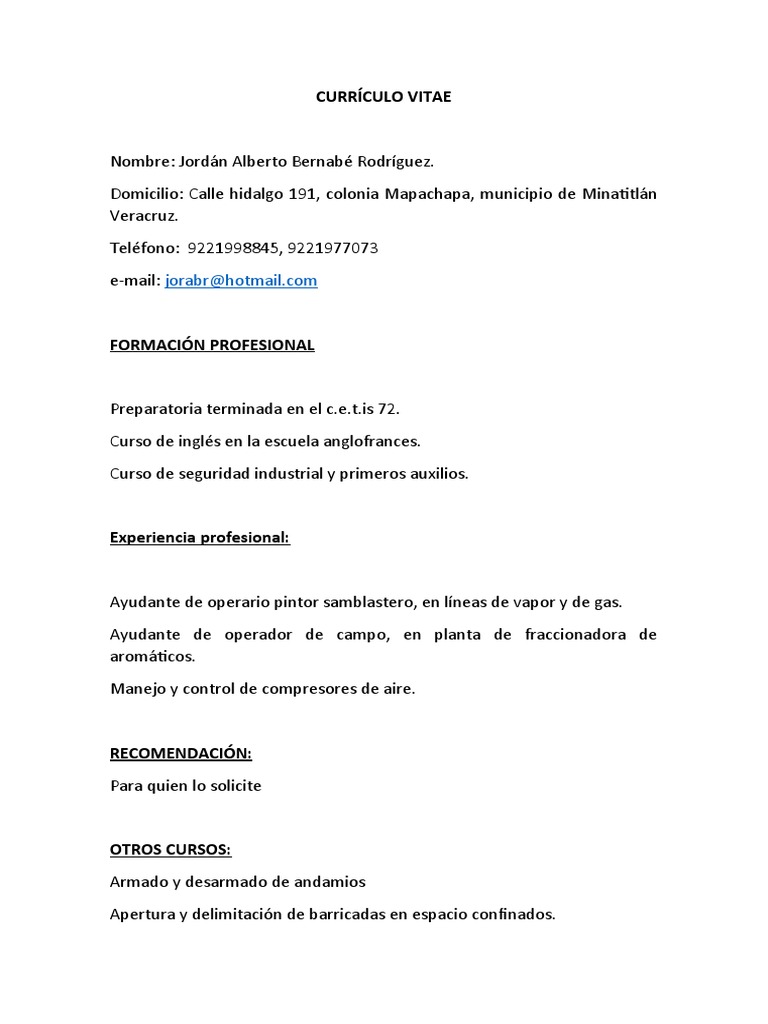 Auxiliar De Produccion Pdf