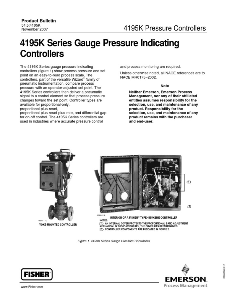 60 - Controller Fisher | PDF | Pressure Measurement | Feedback