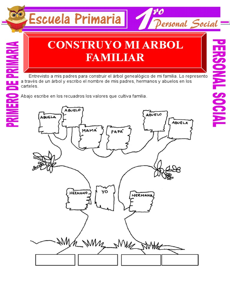 Construyo Mi Arbol Familiar para Primero de Primaria | PDF