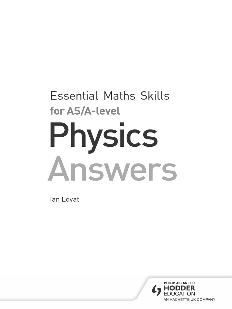 Physics Answers | PDF | Sine | Elementary Mathematics