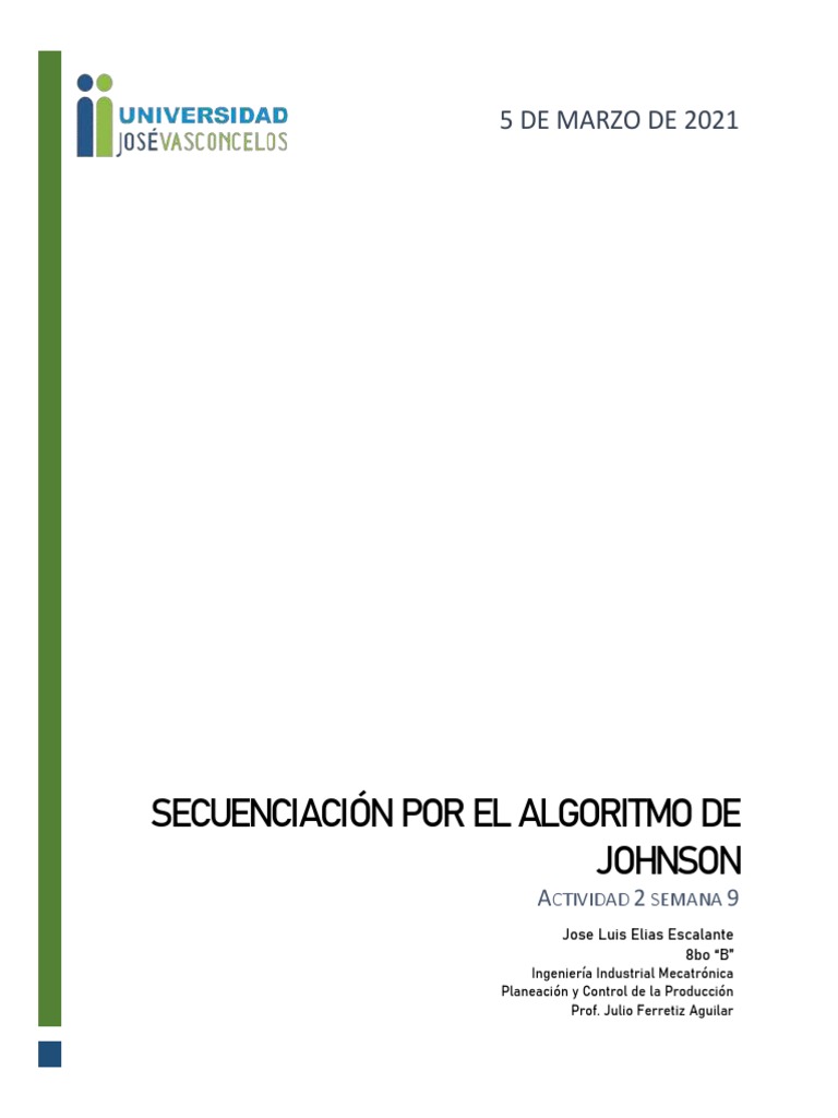 Algoritmo de Johnson | PDF | Programación de computadoras | Matemáticas Aplicadas