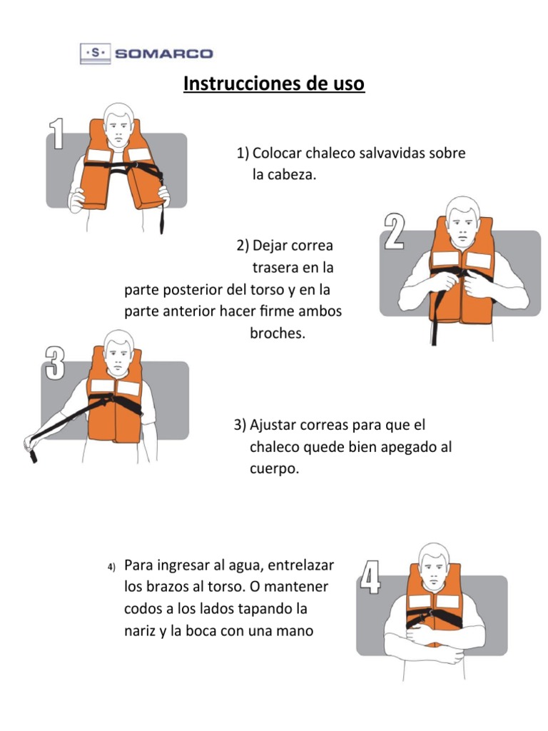Instrucciones de Uso Chaleco Salvavidas | PDF