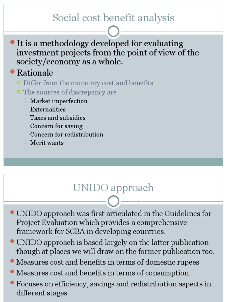 Unit 5 - Social Cost Benefit Analysis | PDF | Value (Economics) | Prices