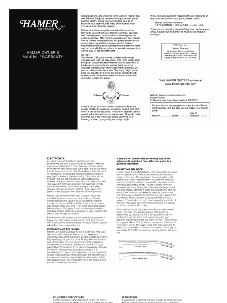 HAMER Manual | PDF