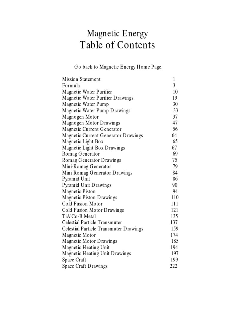 Magnetic Energy - Free Energy | PDF | Speed Of Light | Pipe (Fluid ...