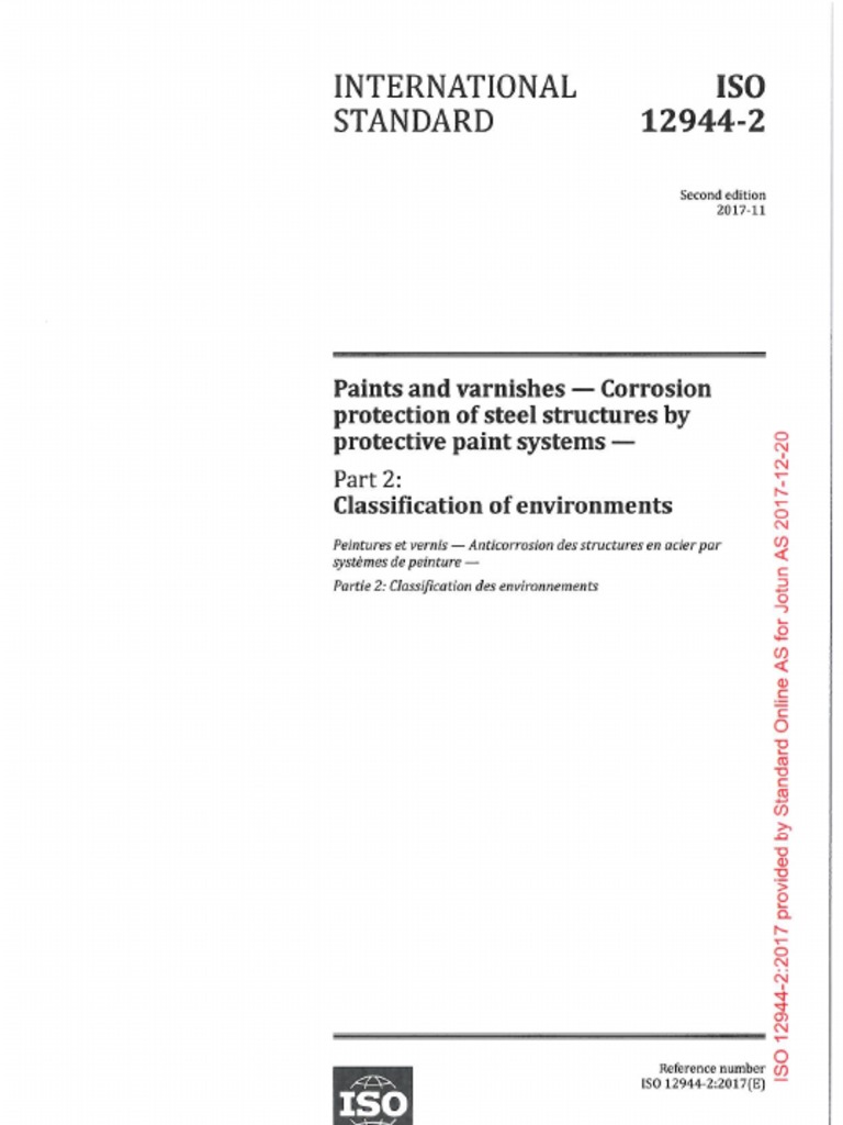 Iso 12944-2-2017 | PDF
