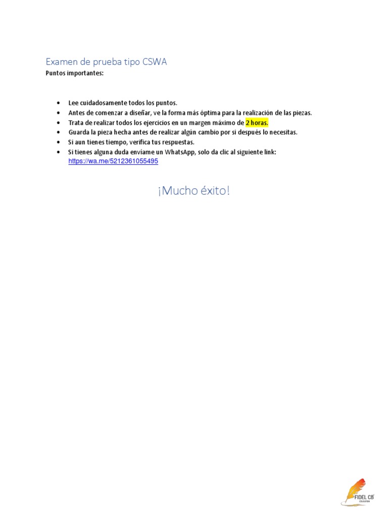 Examen CSWA UNO | PDF | Naturaleza | Enseñanza de matemática