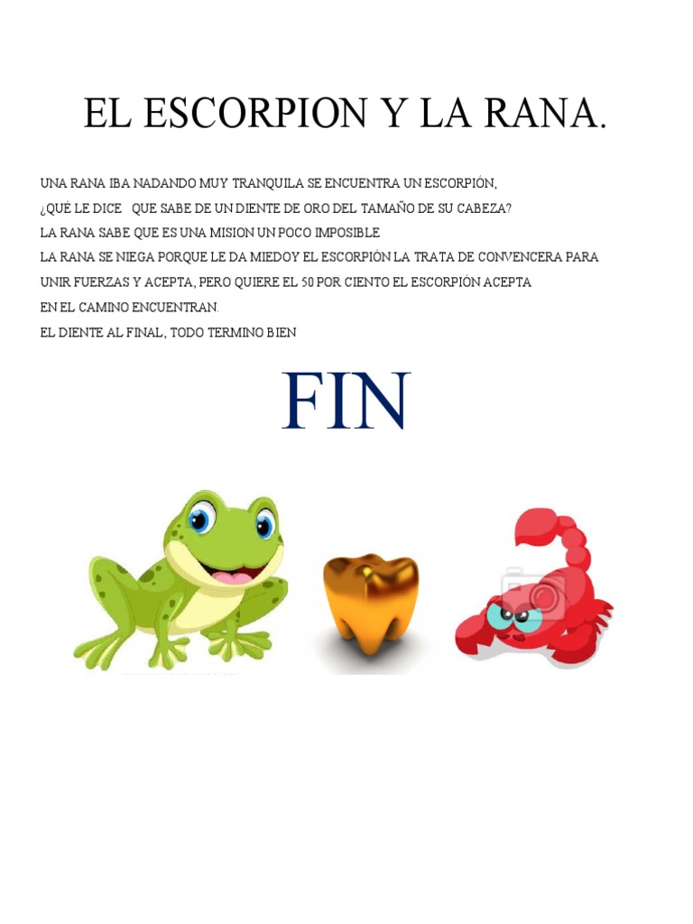 El Escorpion Y La Rana Pdf