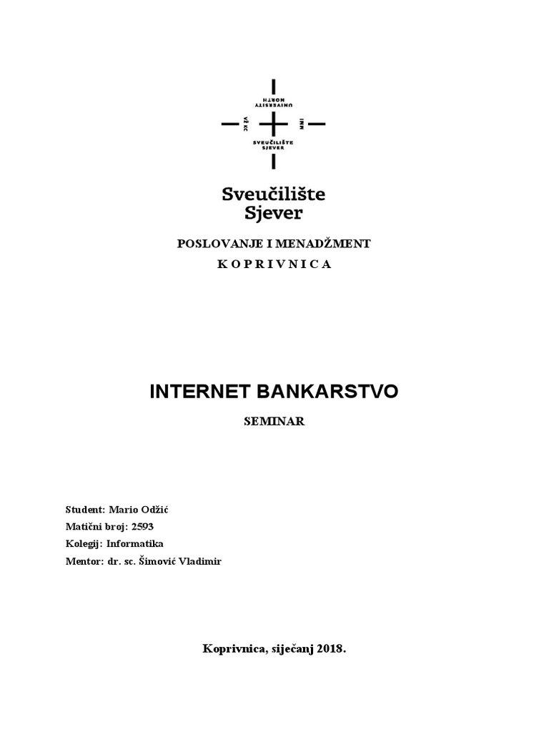 Internet Bankarstvo | PDF
