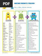 500 Writing Prompts for Students | PDF | Schools | Teachers