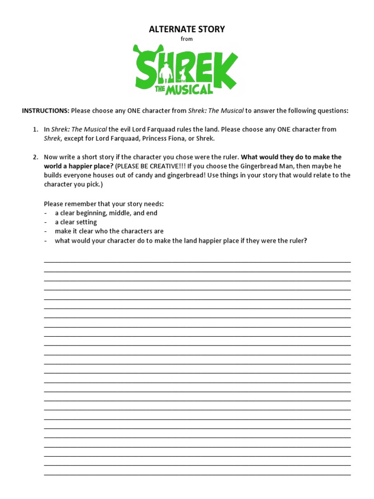 Character Ruler Story in Shrek | PDF
